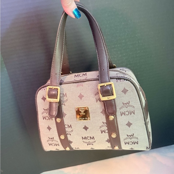 MCM | Bags | Mcm Logo Hand Bag | Poshmark